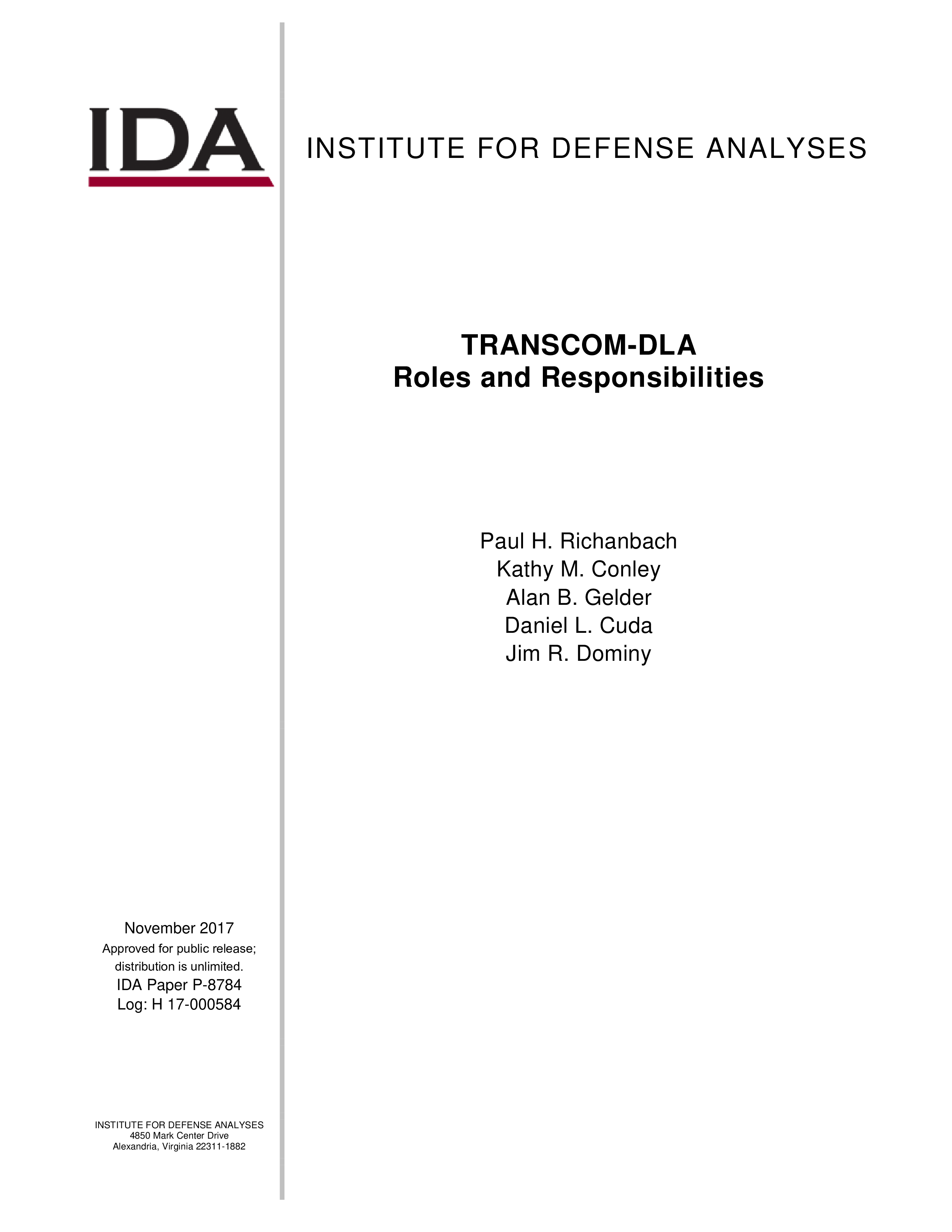 TRANSCOM-DLA Roles and Responsibilities